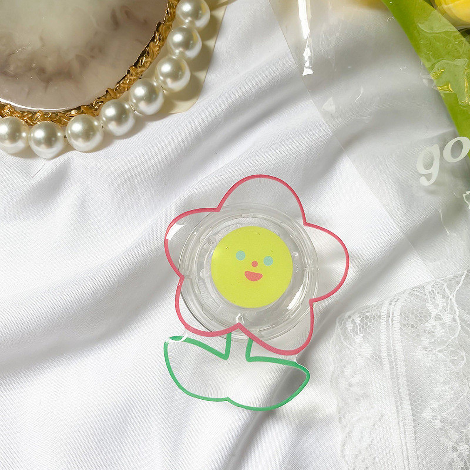 Clear Smiley Face Rabbit Phone Stand Holder For iPhone 13 Universal ...