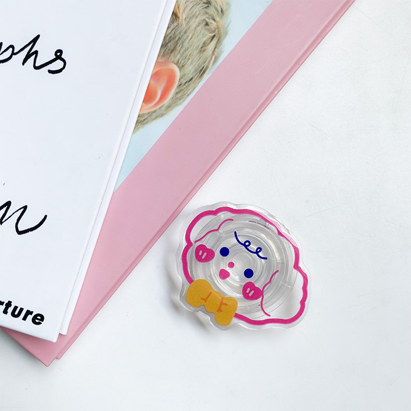 Clear Smiley Face Rabbit Phone Stand Holder For iPhone 13 Universal ...