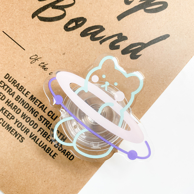 Clear Smiley Face Rabbit Phone Stand Holder For iPhone 13 Universal ...