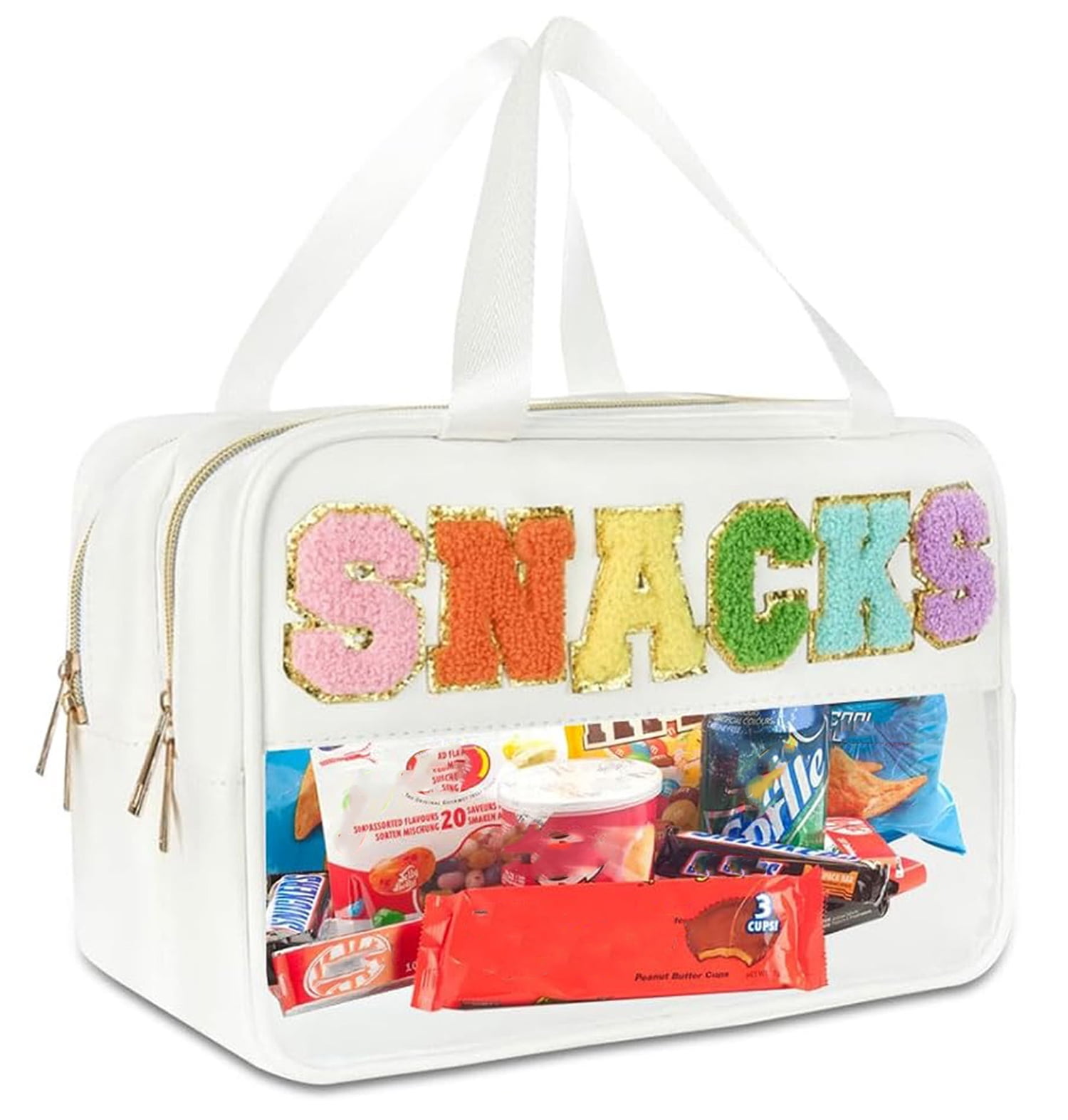 Clear Snack Bag Pouch,Happon Clear Waterproof Snacks Bag,Clear Zipper ...