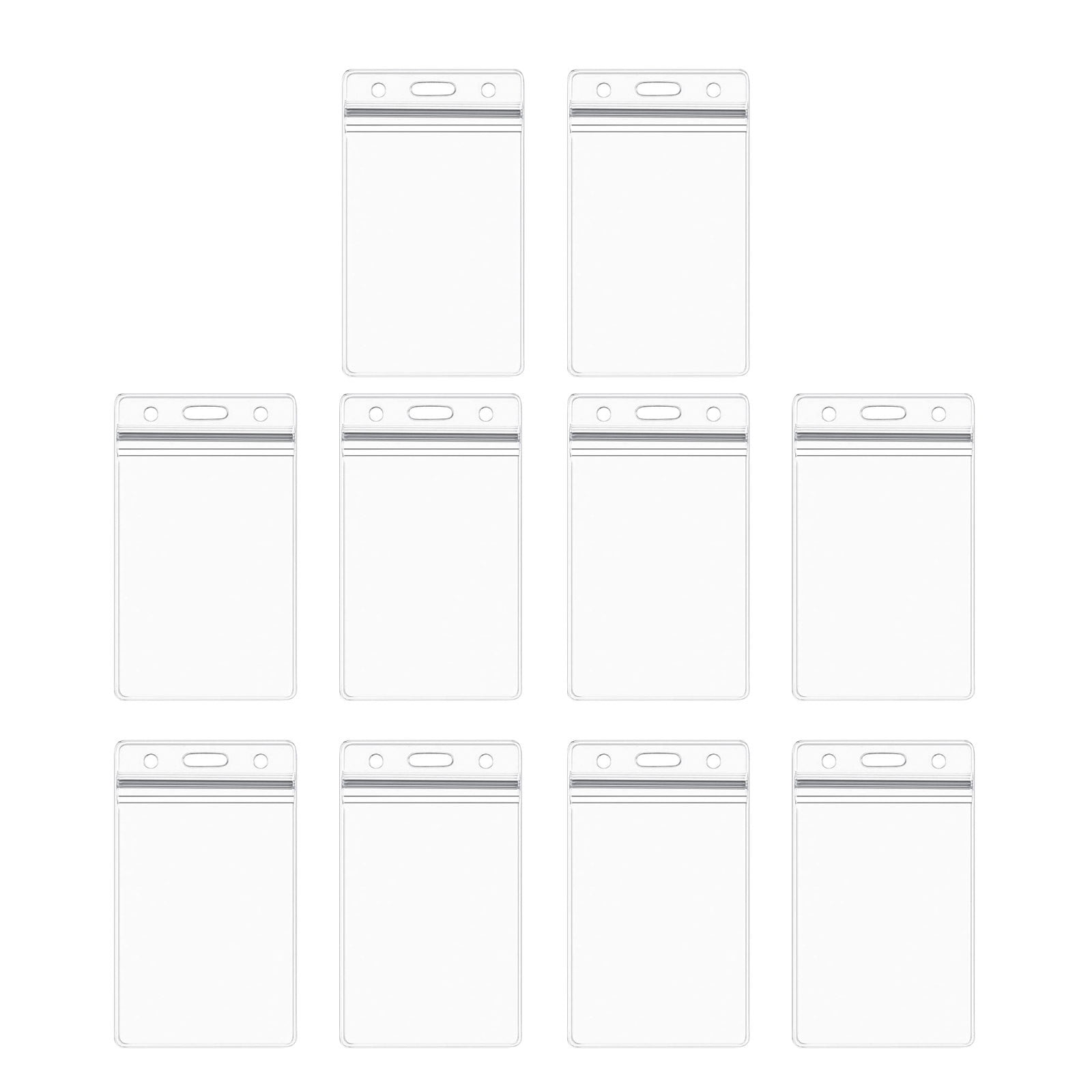 Clear Soft Sleeve With Type Resealable Zip Vertical ID Badge Holders ... Clear Soft Sleeve With Type Resealable Zip Vertical ID Badge Holders ...