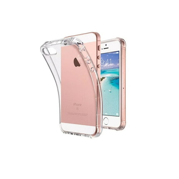Clear Soft TPU Slim Bumper Protective Case For iPhone 5, 5s, SE 1st Gen ...