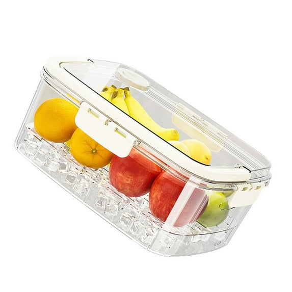 Clear Space Saving Refrigerator Storage Bins with Lids Easy to Clean ...