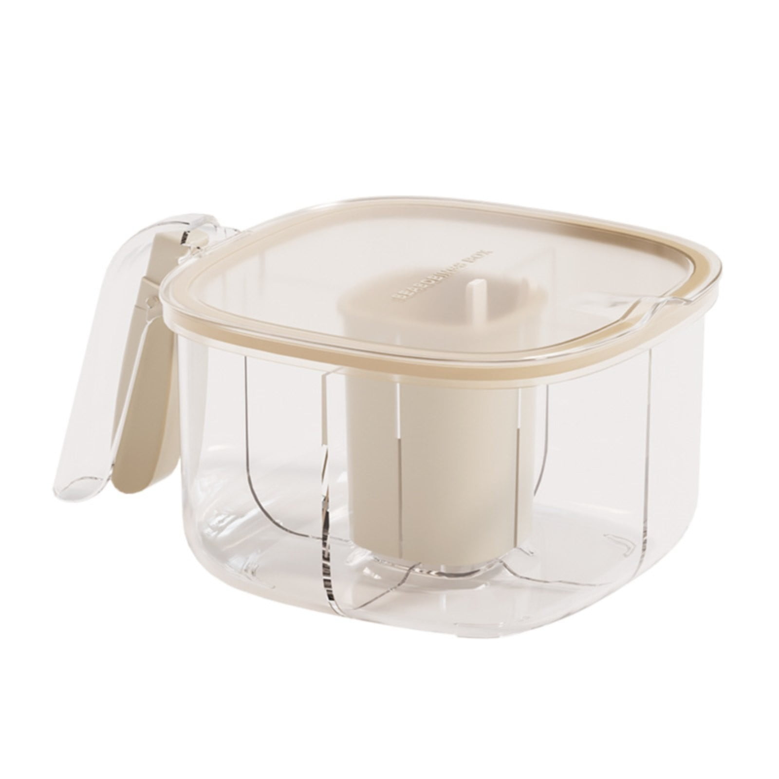 Clear Spice Rack, Easeky 4 Compartments Seasoning Box Clear Kitchen ...