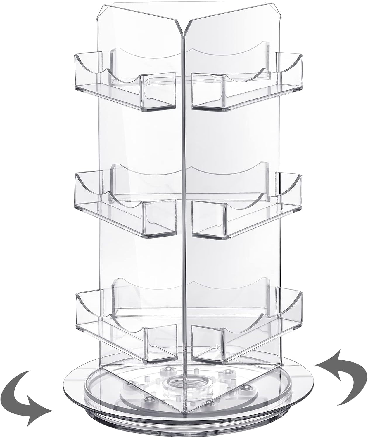 Clear Spinning Business Card Holder for 3.5" X 2" Appointment Cards ...