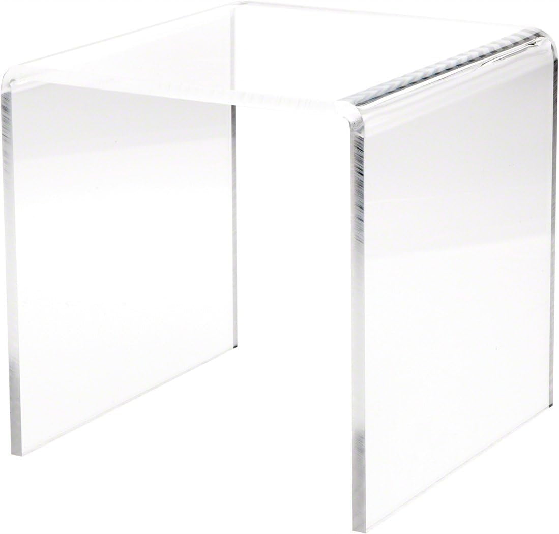 Clear Square Display Riser, 10" H x 10" W x 10" D (3/8" thick ...