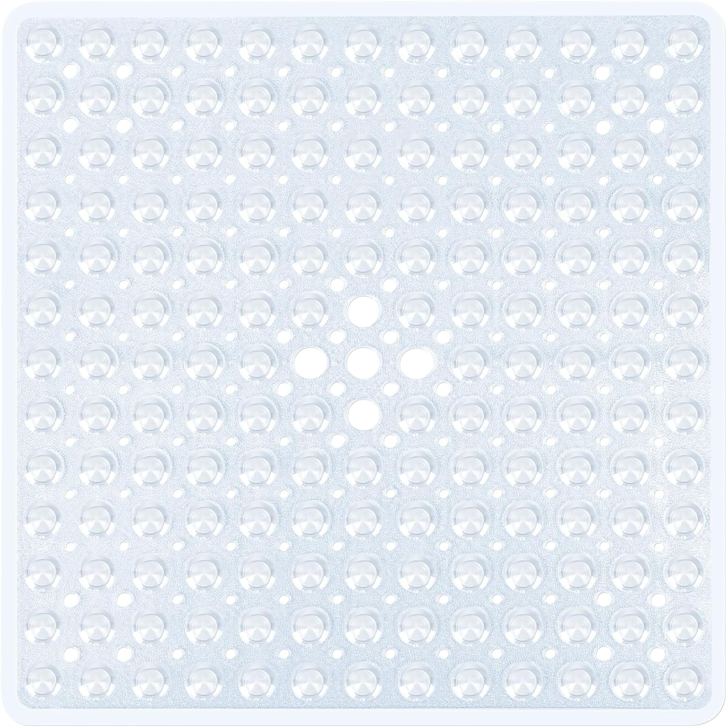 Clear Square Shower Mat Bathtub Non Slip 21x21 Inch, Bath for Inside ...