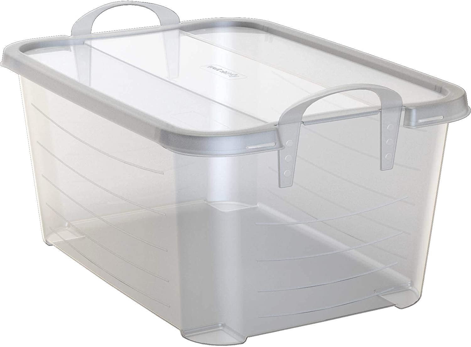 Clear Stackable Closet Organization & Storage Box, 55 Quart (18 Pack ...