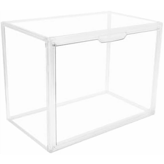 Clear Stackable Plastic Storage Bins with Lid, Dustproof Acrylic ...