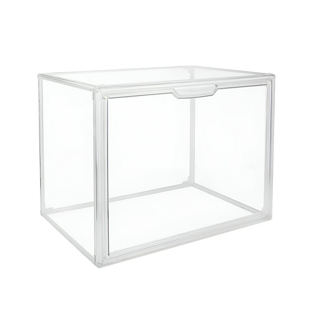 Walmart Clear Stackable Storage Bins with Lid, Dustproof Display Cases ...