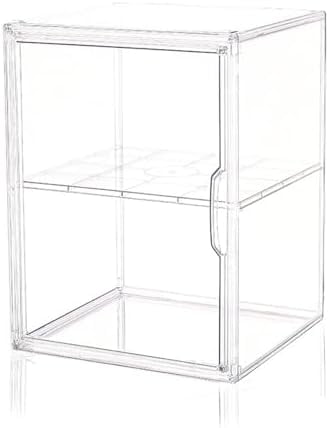 Clear Stackable Plastic Storage Bins with Magnetic Lid, Dustproof ...