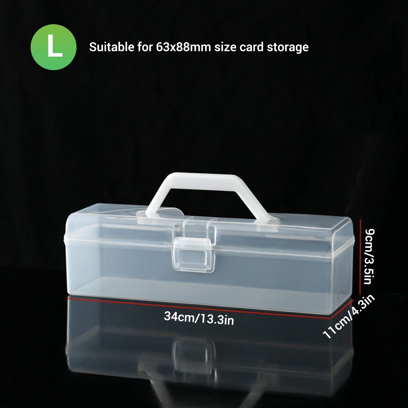 Clear Stackable Plastic Trading Card Storage Boxes for Sports Cards ...
