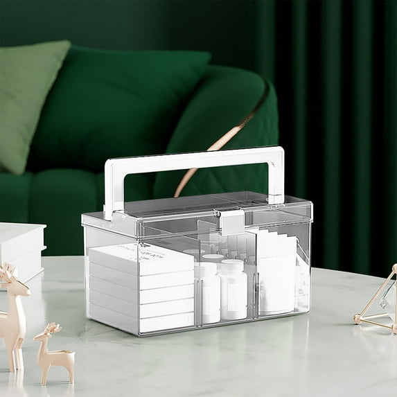 Clear Stackable Storage Bins With Removable Dividers For Organization ...