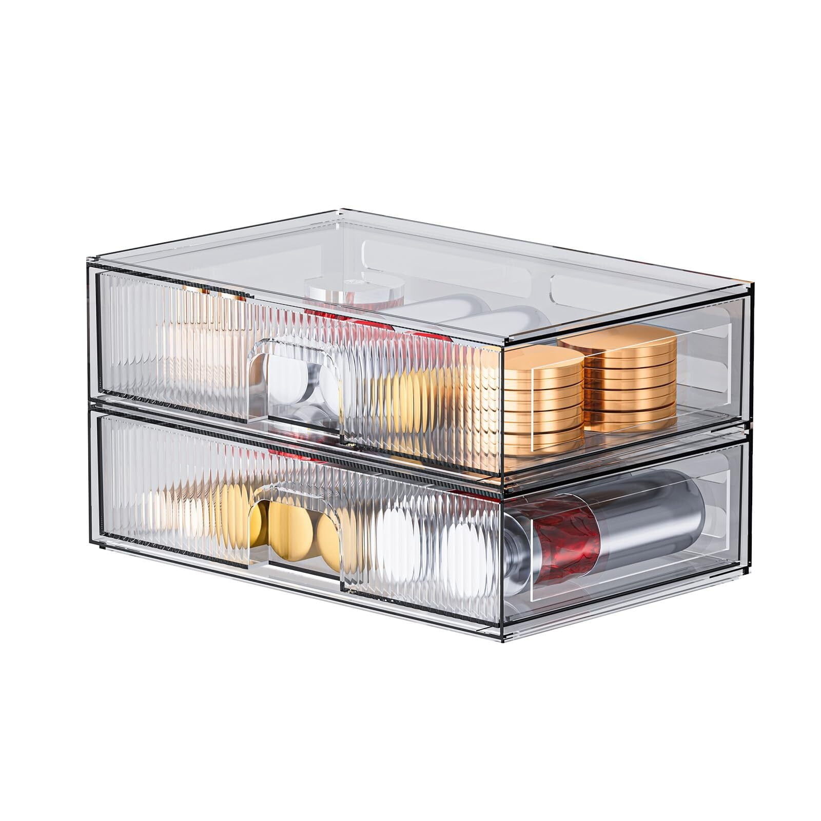 Clear Stackable Storage Drawer, Acrylic Drawer, Cosmetic Organizer ...