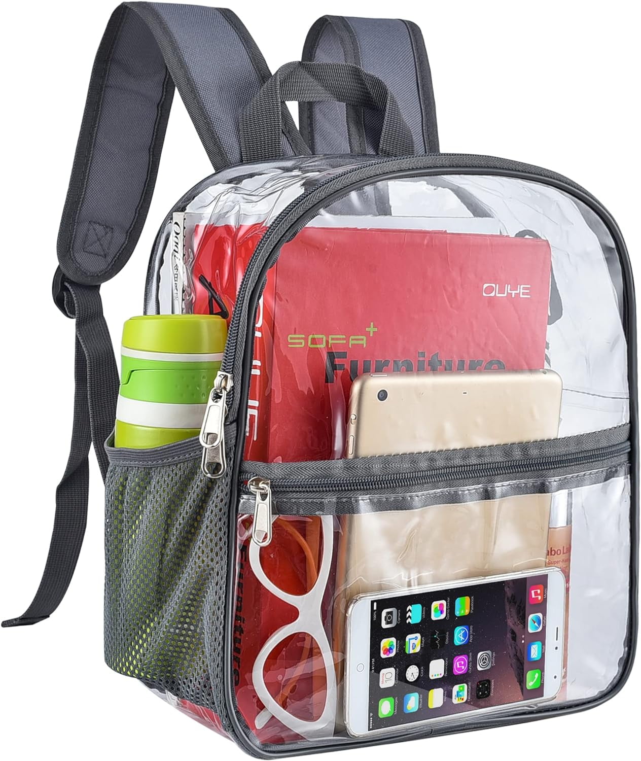 Clear Stadium Backpack 12X6X12 Small Clear Bag Stadium Approved Great ...