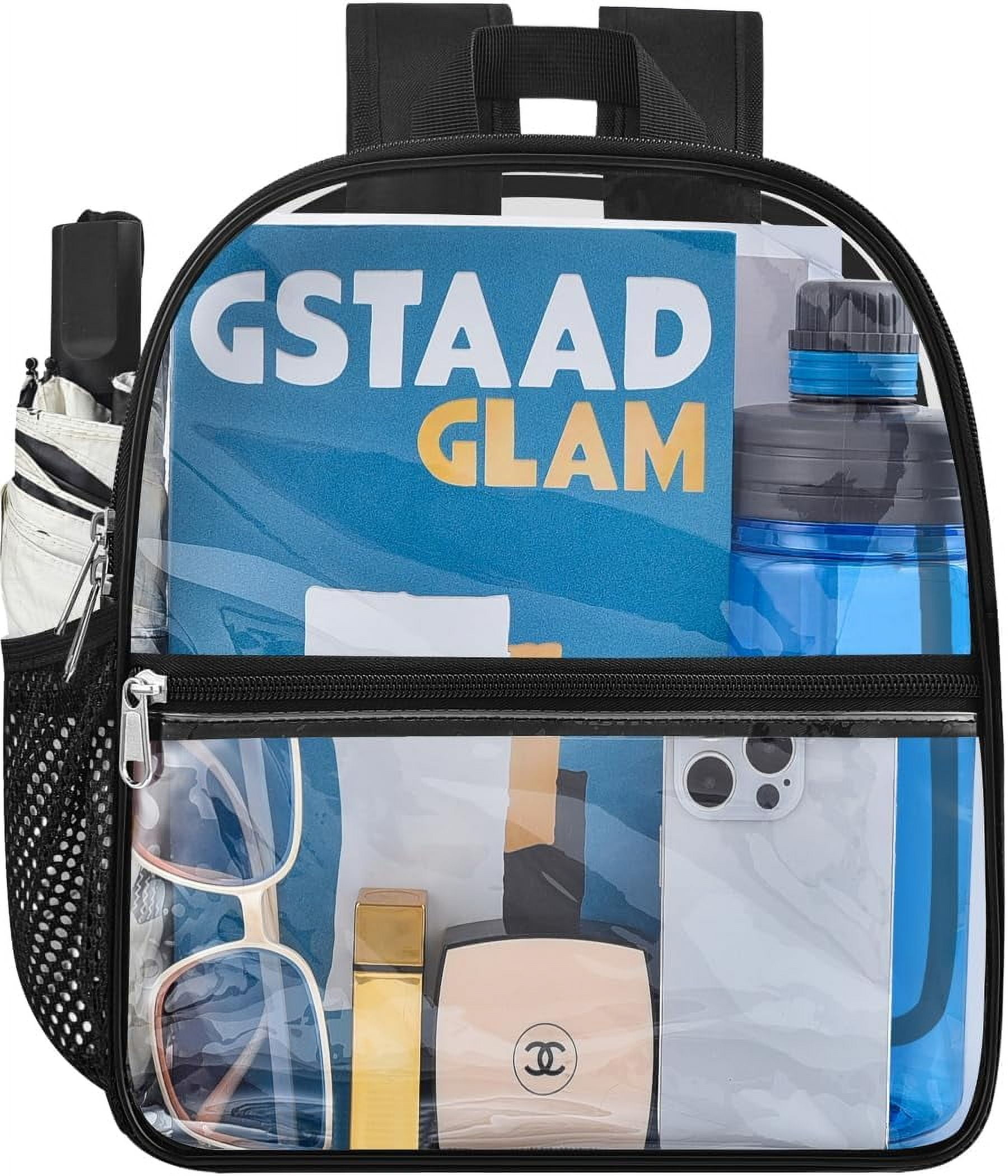 Clear Stadium Backpack 12x6x12 Mini Small Clear Bag Stadium Approved ...