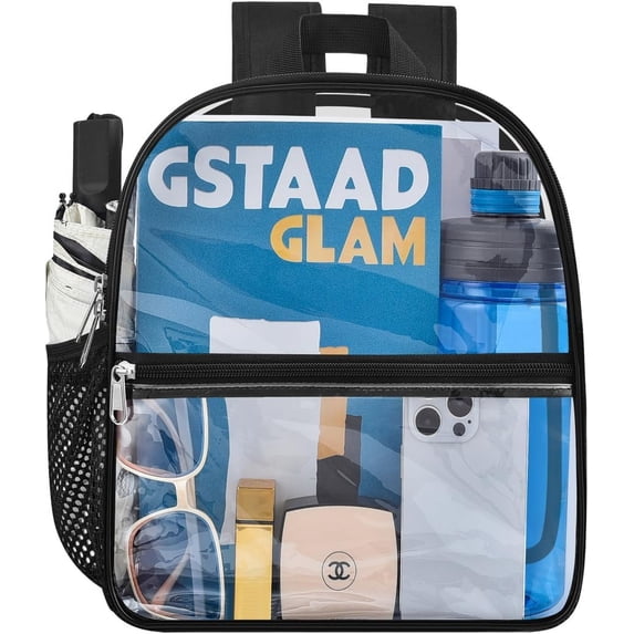 Clear Stadium Backpack 12x6x12 Mini Small Clear Bag Stadium Approved ...