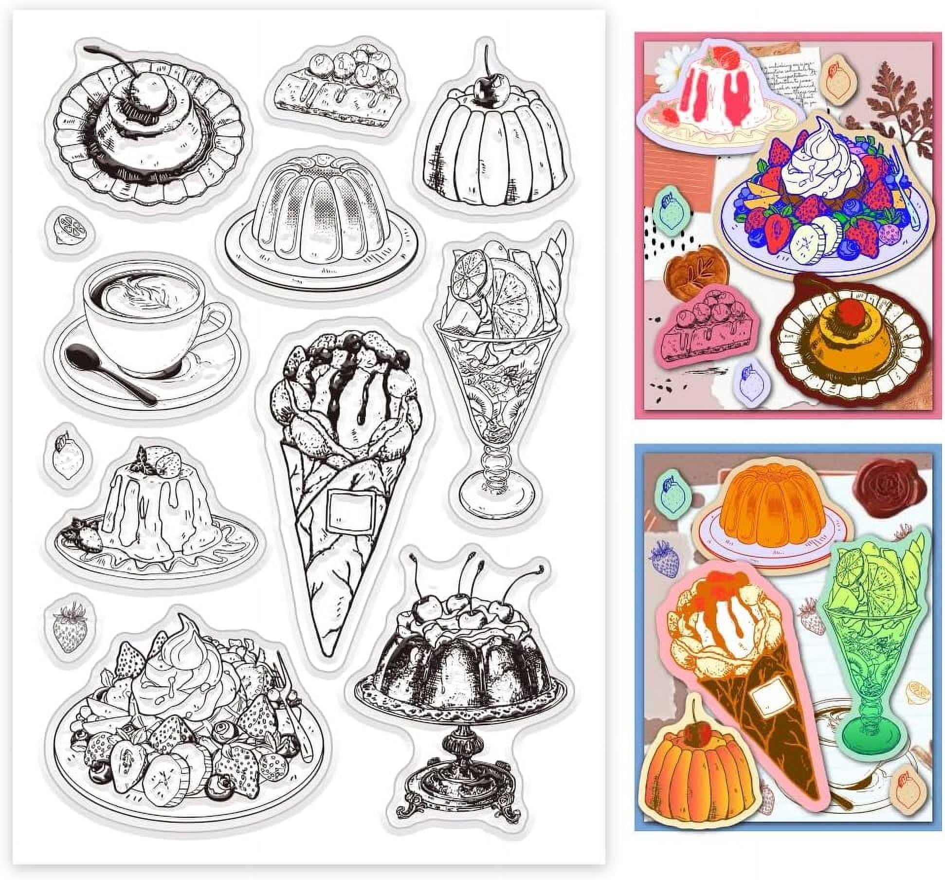 Clear Stamp Cake Desserts Transparent Stamp Set - Walmart.com