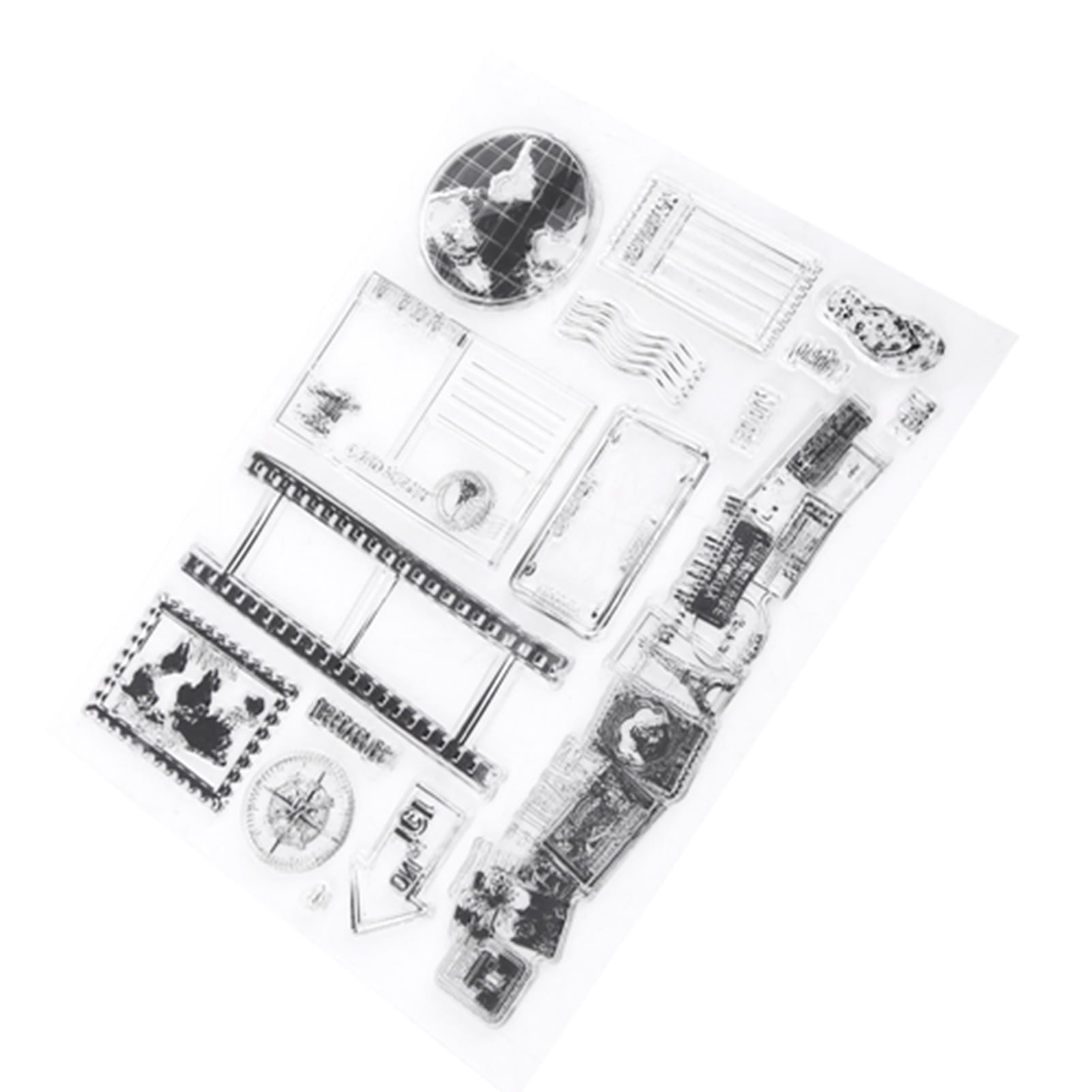 Clear Stamp Silicone Scrapbook Postcards Rubber Seal Stamps for Arts ...