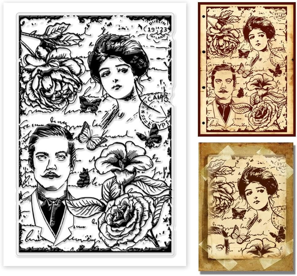 Clear Stamps for Card Making Gentlemen and Ladies Rubber Stamps ...