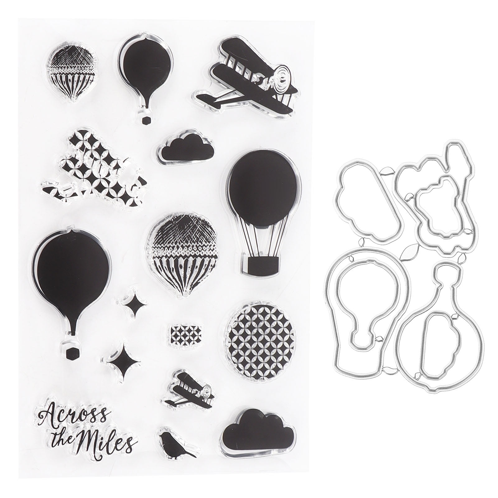 Clear Stamps DIY Clear Imprint Repeated Sticking Embossing Transparent Stamp for Card Making ...