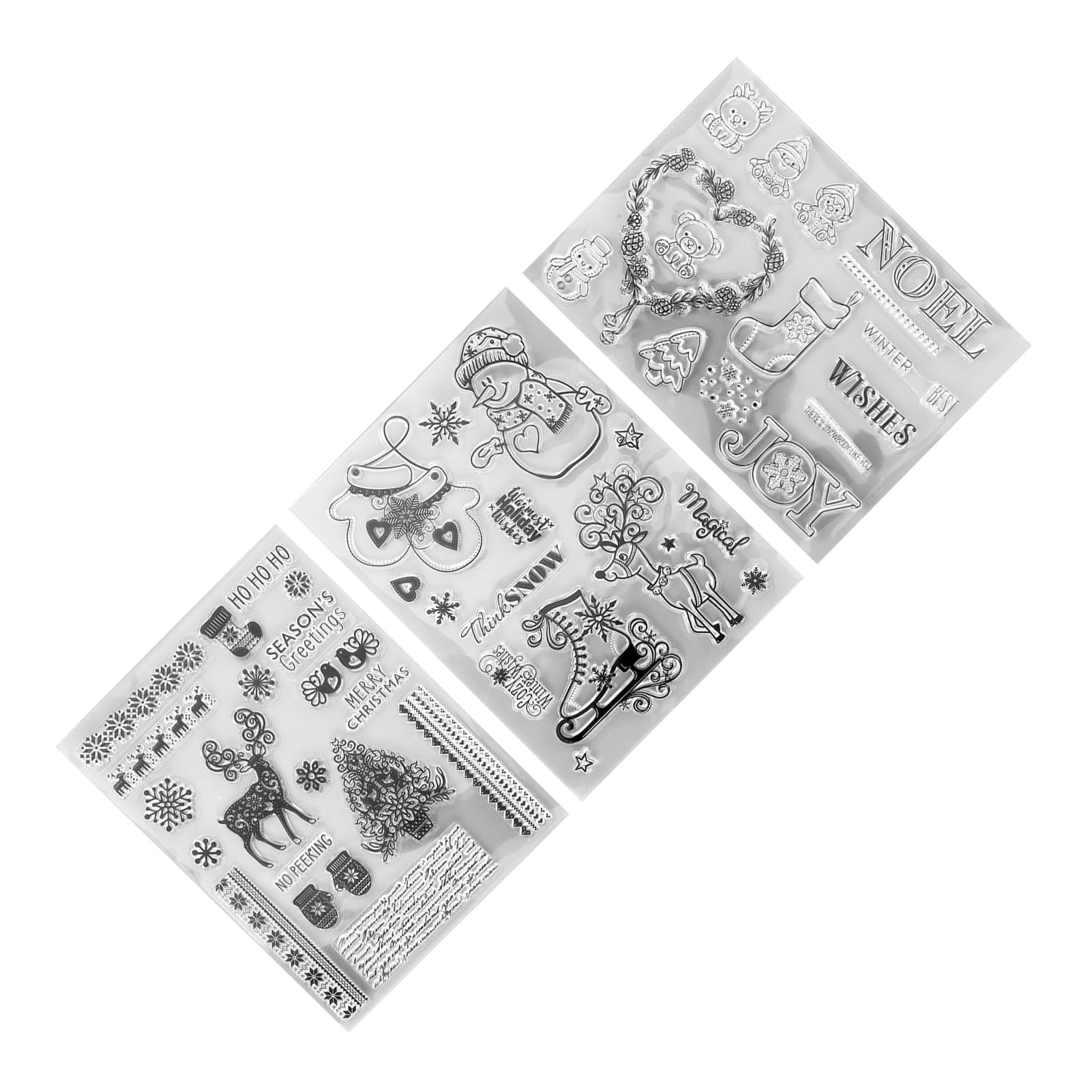 Clear Stamps, DIY Transparent Stamps 3Pcs For DIY Crafts - Walmart.com