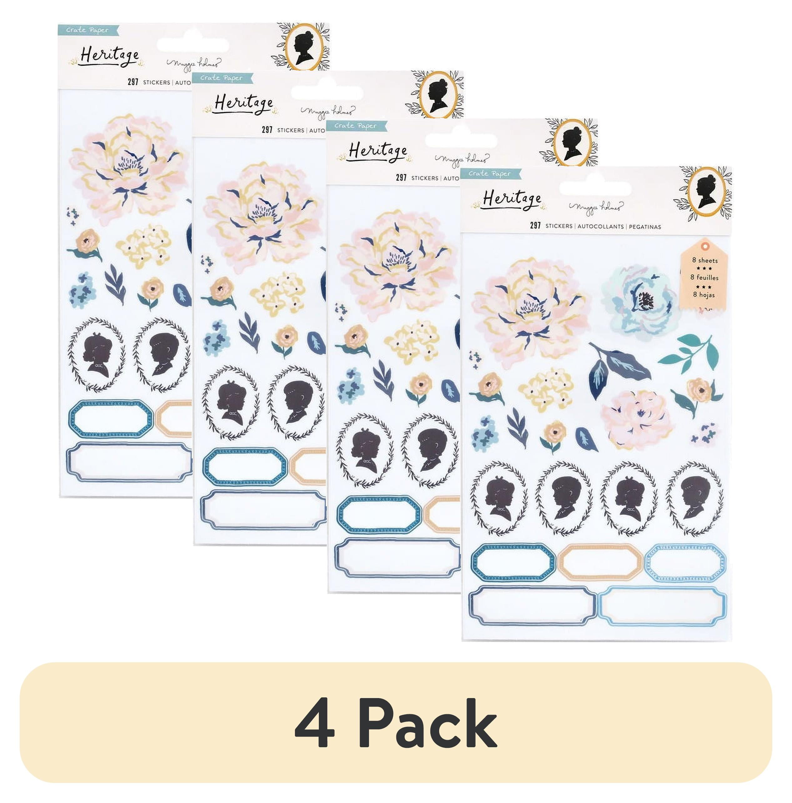 (4 pack) Clear Sticker Book - Heritage - Maggie Holmes - Walmart.com