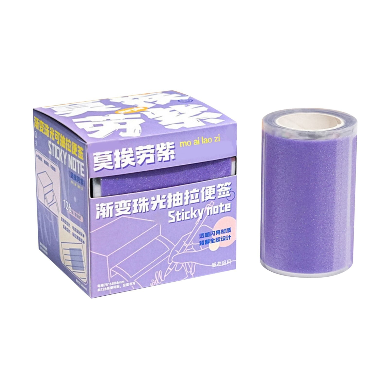 Clear Sticky Notes Set Transparent Full Adhesive Memo For Books Laptops ...