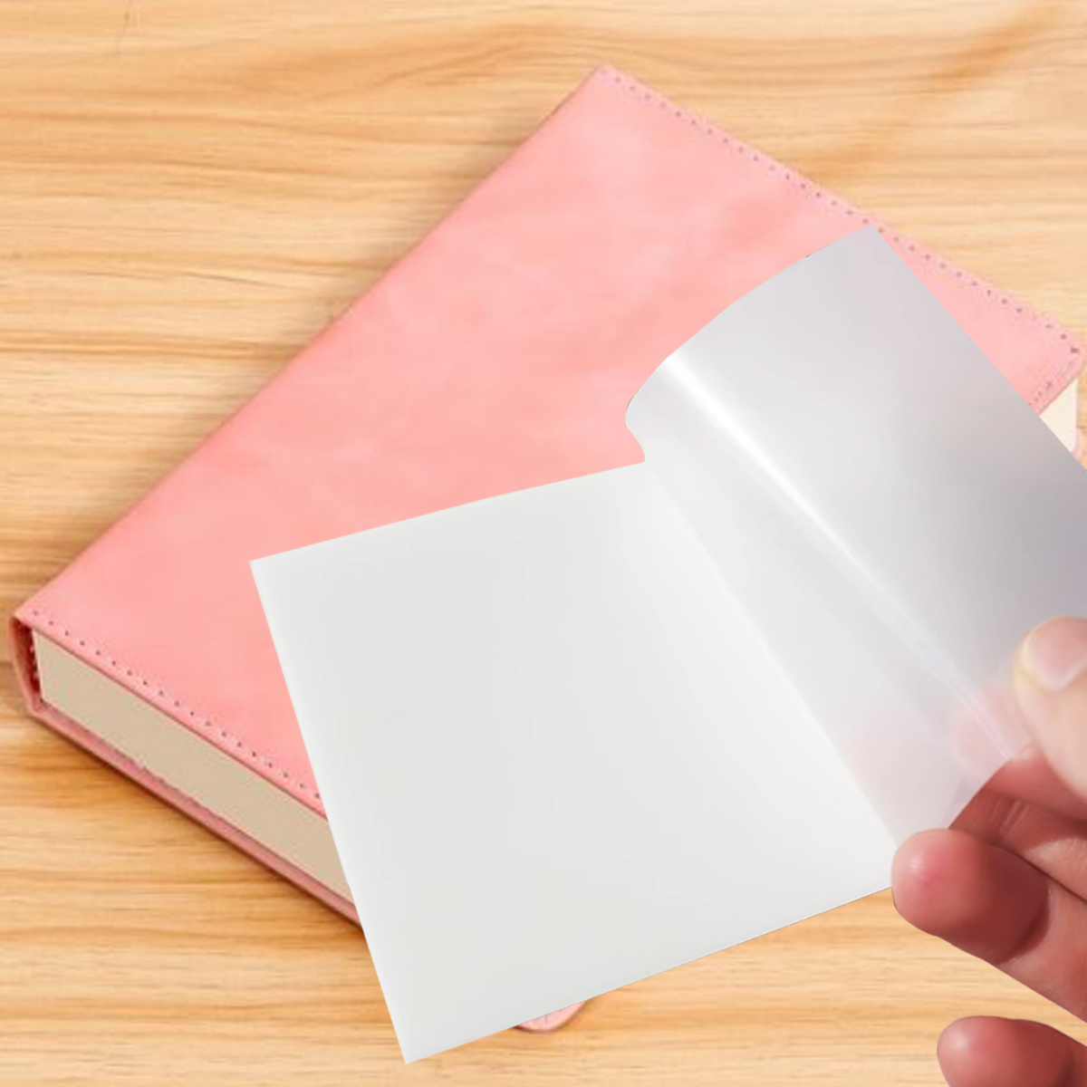 Clear Sticky Notes Transparent Self-Adhesive Post It Notes Paper with 8 ...