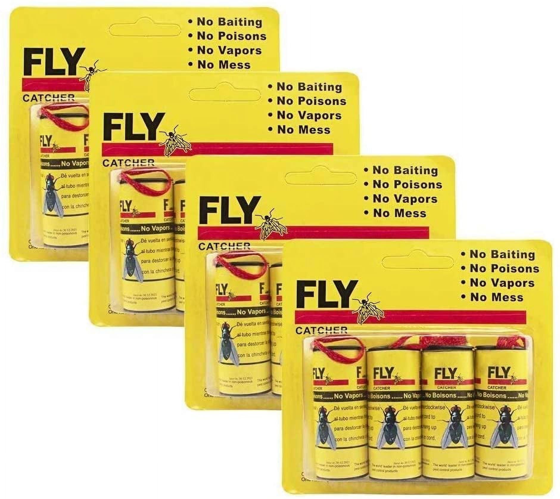 Clear Sticky Paper,Insect Killer Strip Tape, 1 Pack (16 Fly catchers ...