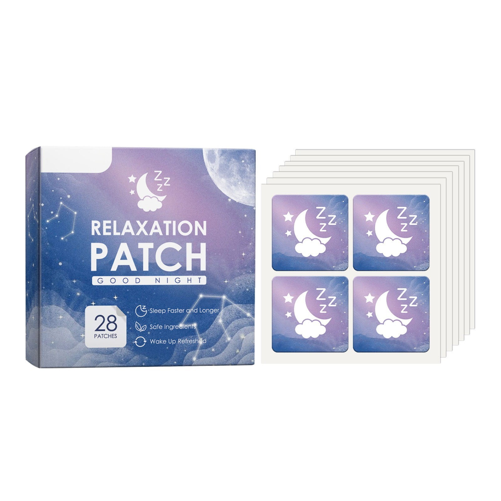 Clear Out Stock! Awwp Purple Sleep Good Night Cartoon Stickers 28Pcs ...