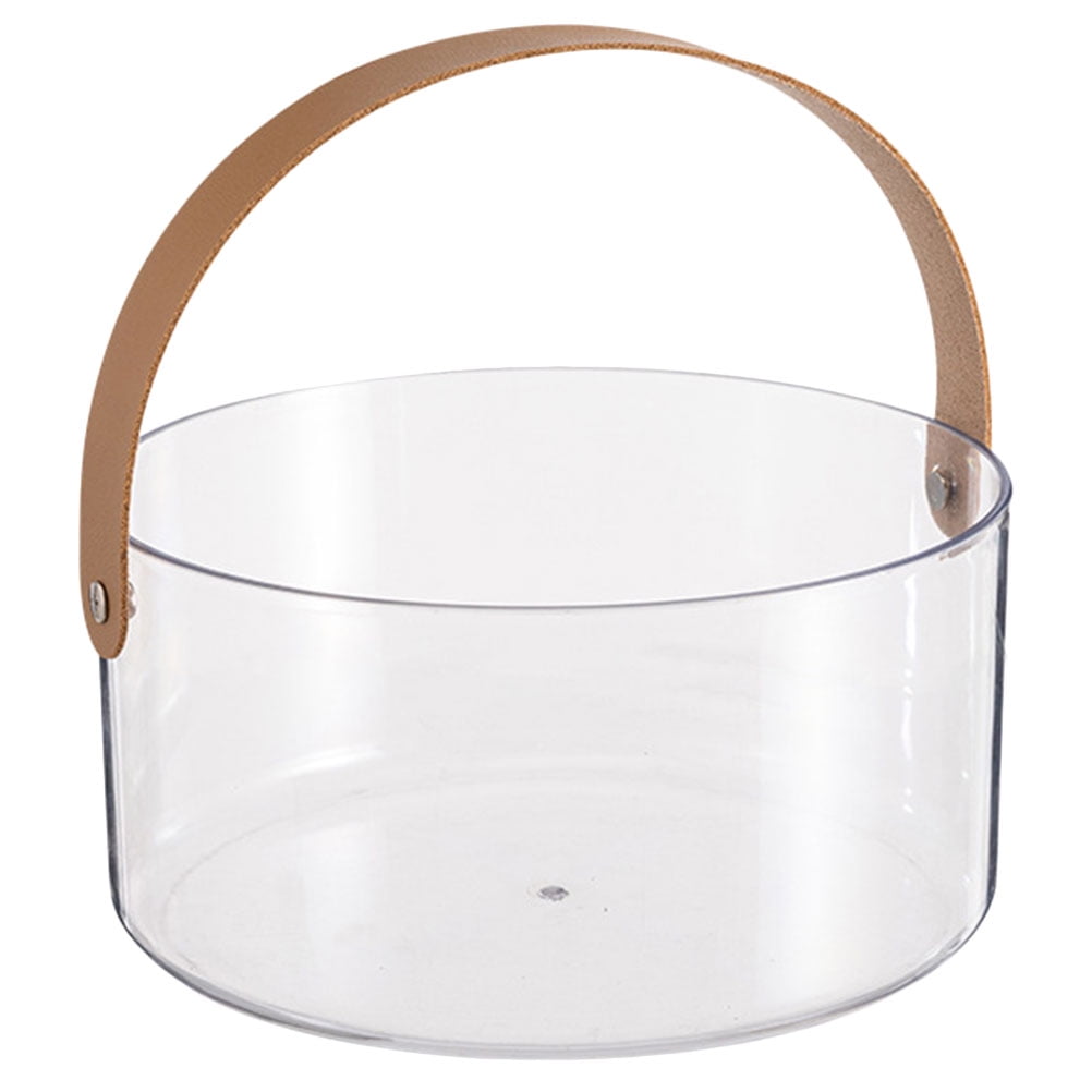 Clear Storage Basket with Handle - Kitchen, Fruit, Flower Organizer ...