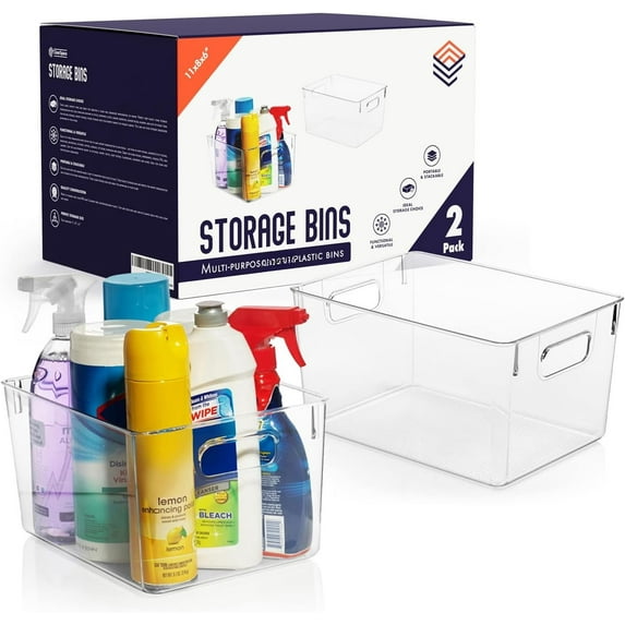 Clear Storage Bins - Pantry Organizers & Storage Containers, Cabinet ...