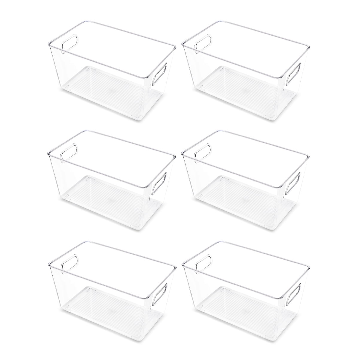 Clear Storage Bins, Thick Bpa-Free Plastic, Versatile Set For Multiple ...