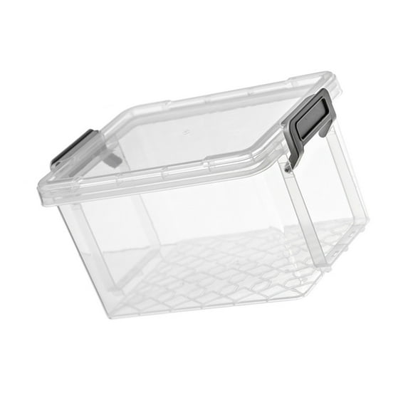 Clear Storage Bins with Lids, Stackable Organizing Boxes for School ...