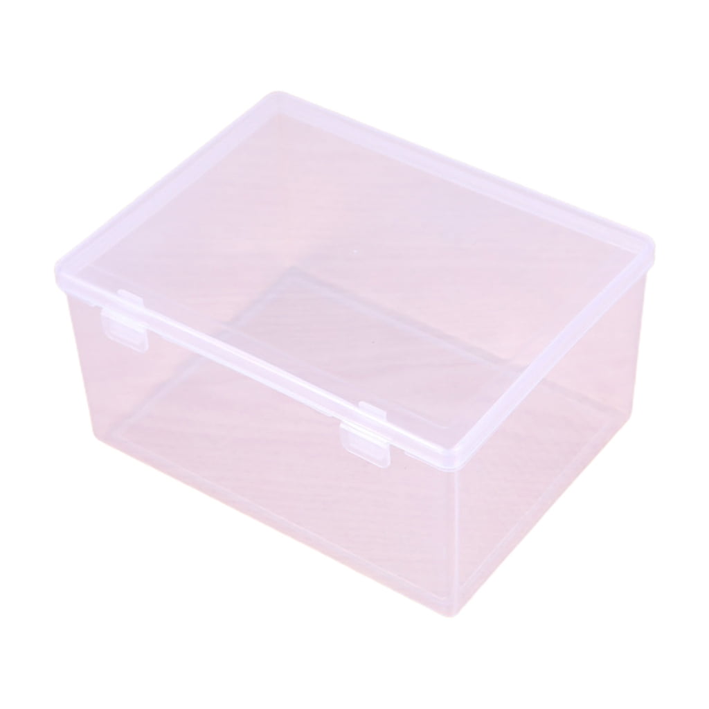 Clear Storage Box-Organizer with Lids Transparent Plastic Storage Box Jewelry Display for Case ...