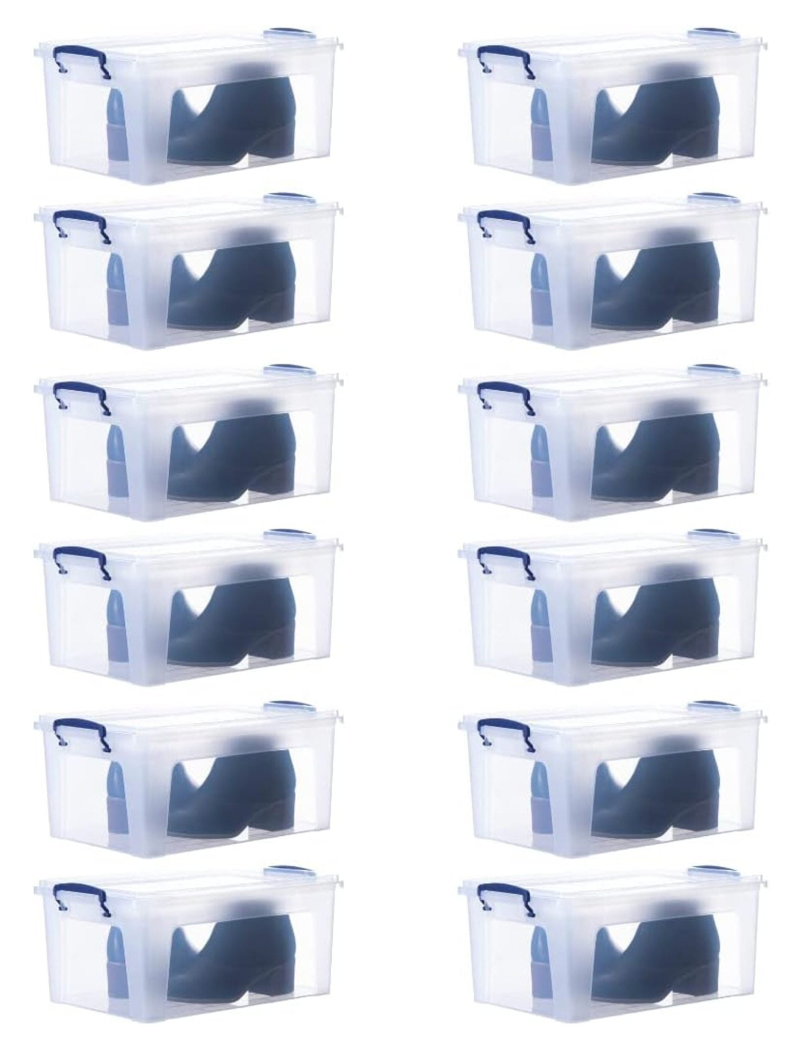 Clear Storage Boxes with Lids, Plastic Container Bins for Organizing ...