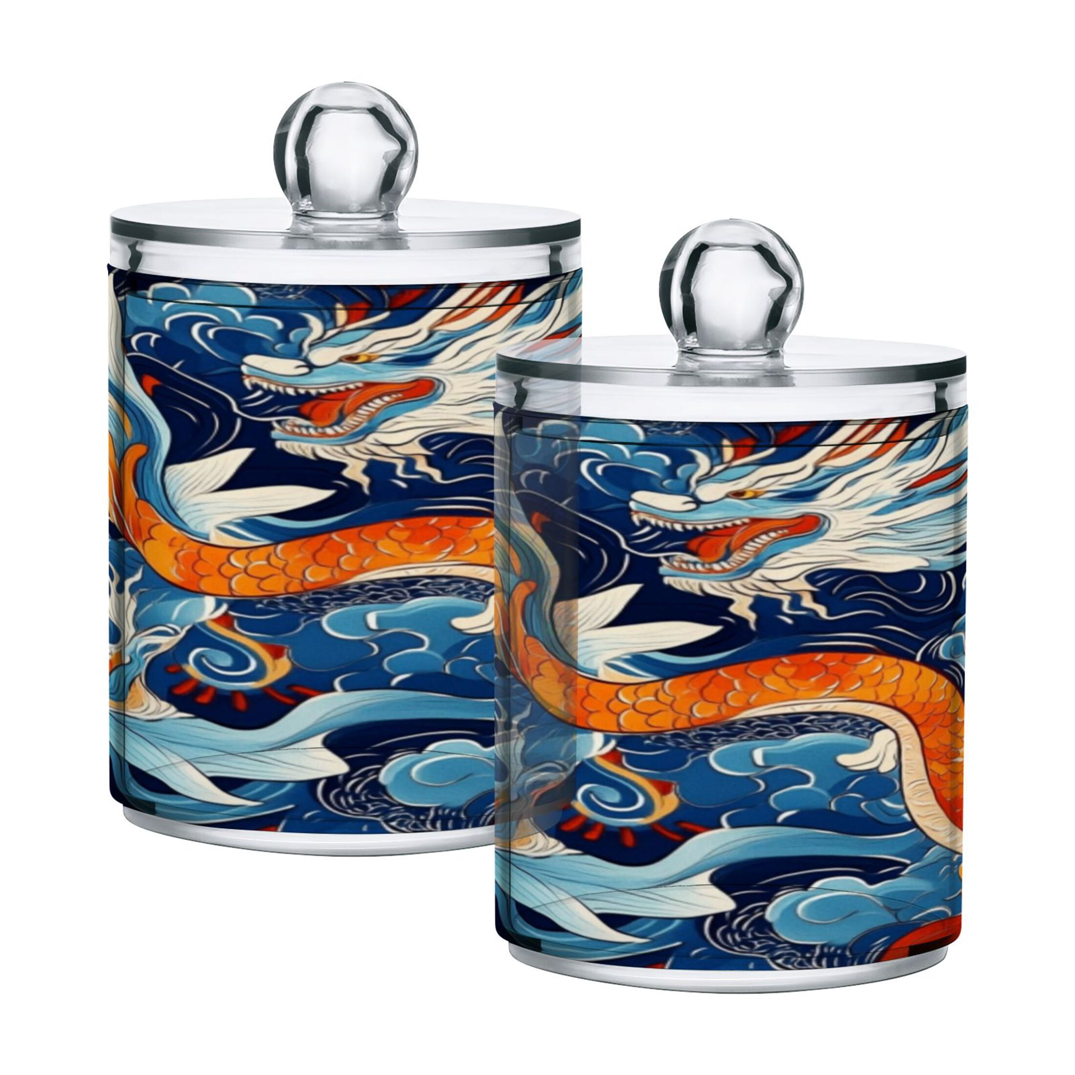 Clear Storage Jar 2.75x 4.13 Inches One Sizex4 Cotton Swabs Cans ...