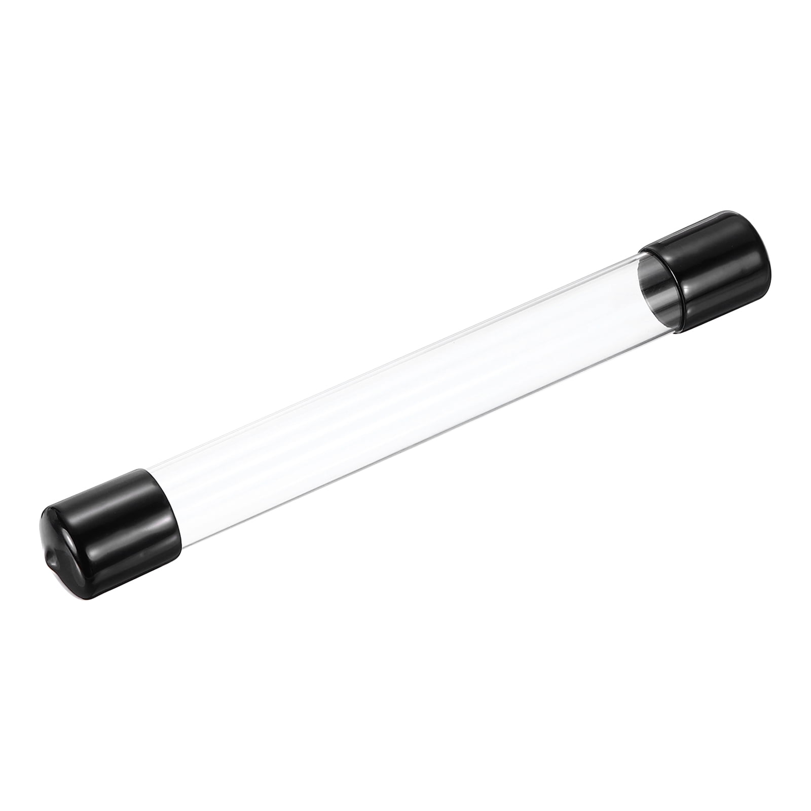 Clear Storage Tube 20x22mm Small Plastic Round Tubing with Caps Rigid ...