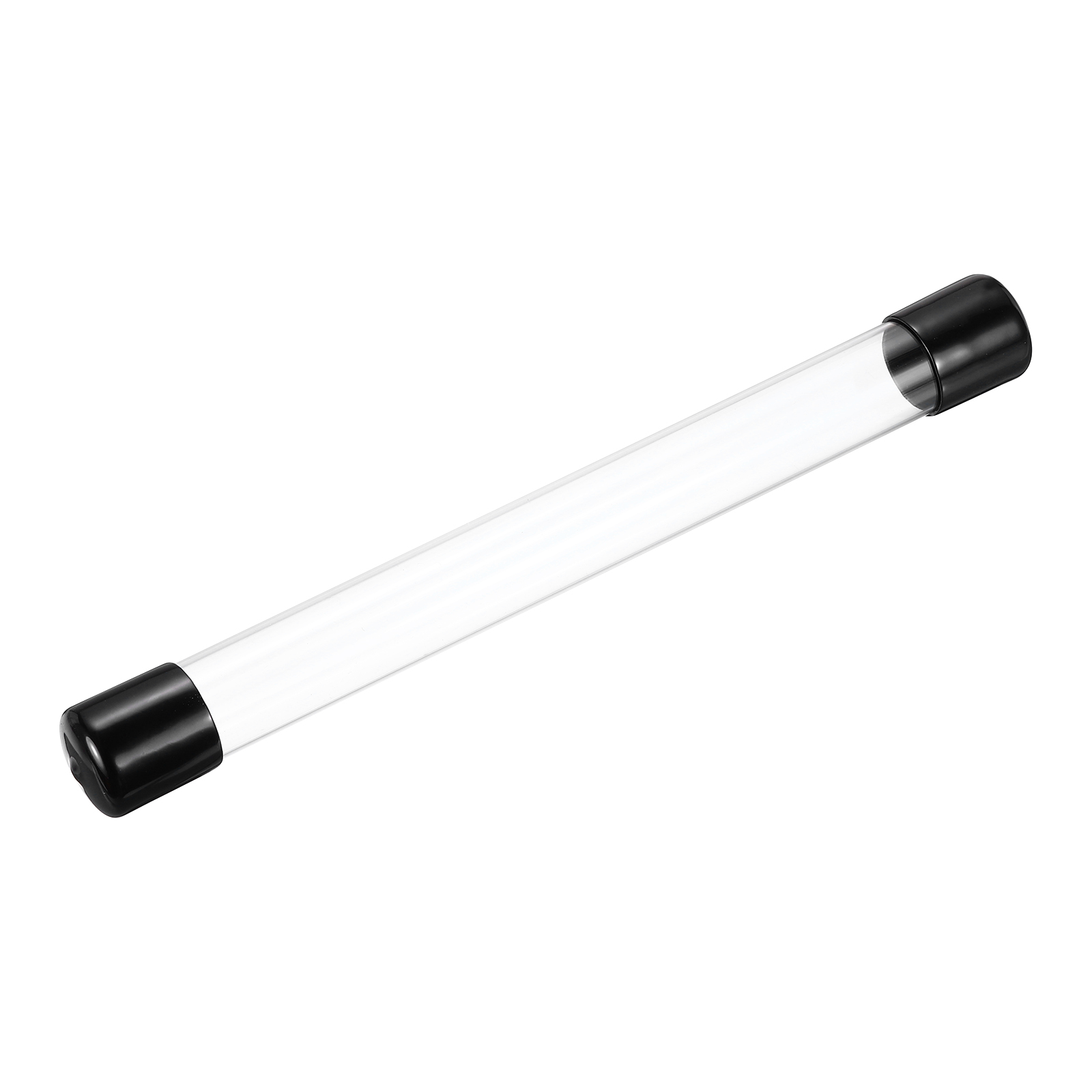 Clear Storage Tube 22x24mm Small Plastic Round Tubing with Caps Rigid ...