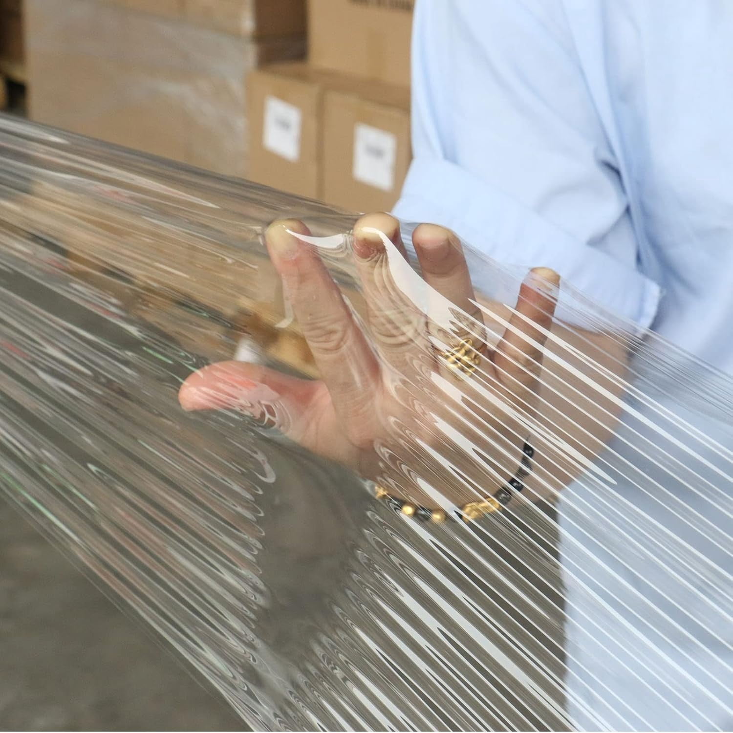 Clear Stretch Wrap Industrial Strength 12" x 1000 Ft 3 Pack - 80 Gauge ...