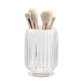 Clear Striped Glass Makeup Brush Holder - Walmart.com