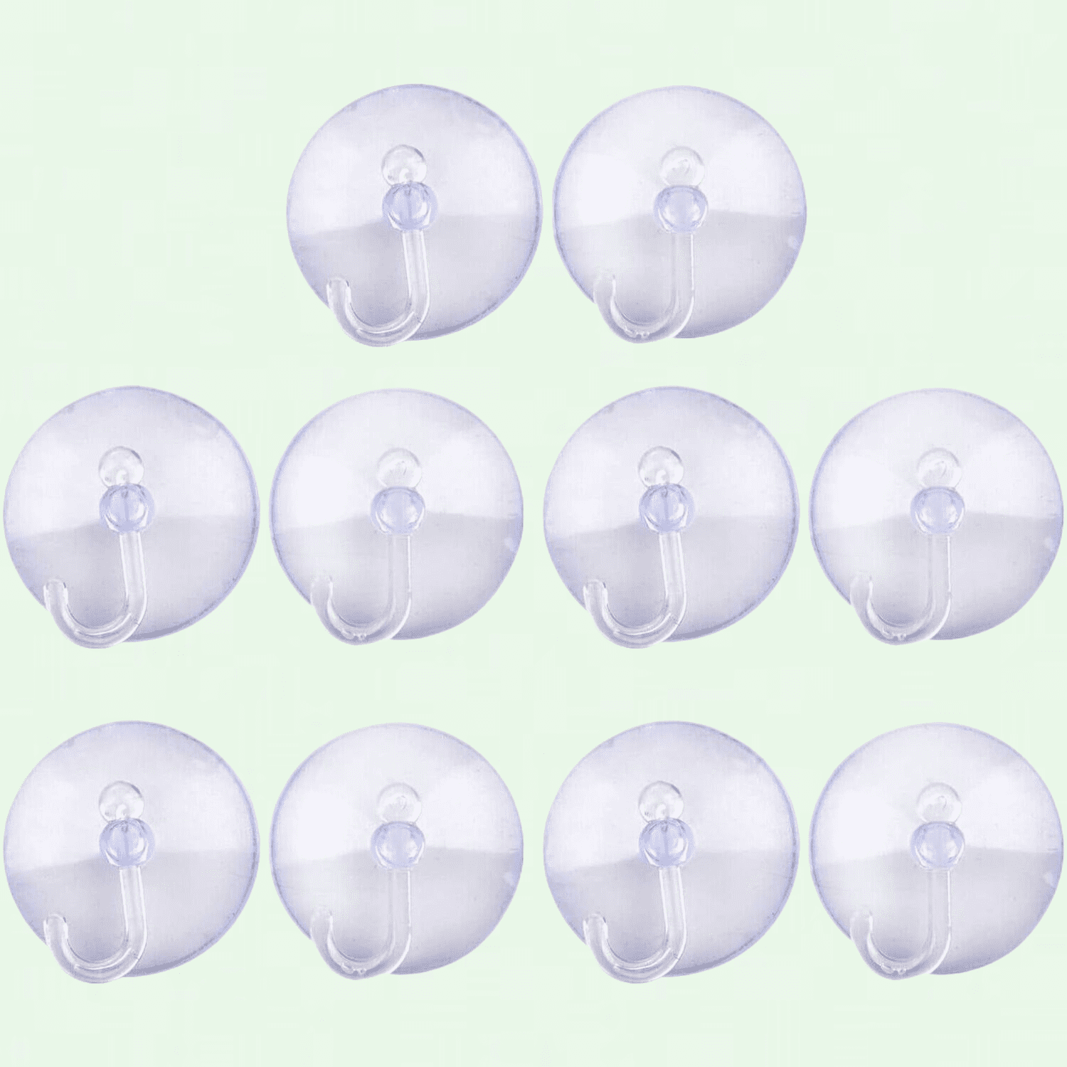 Clear Suction Cups - Pack of 10 or 20, Ideal for Kitchens, Bathrooms ...