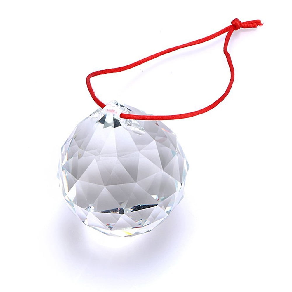 Clear Suncatcher Crystal Prism Ball Heart Moon Window Decor Ornament ...