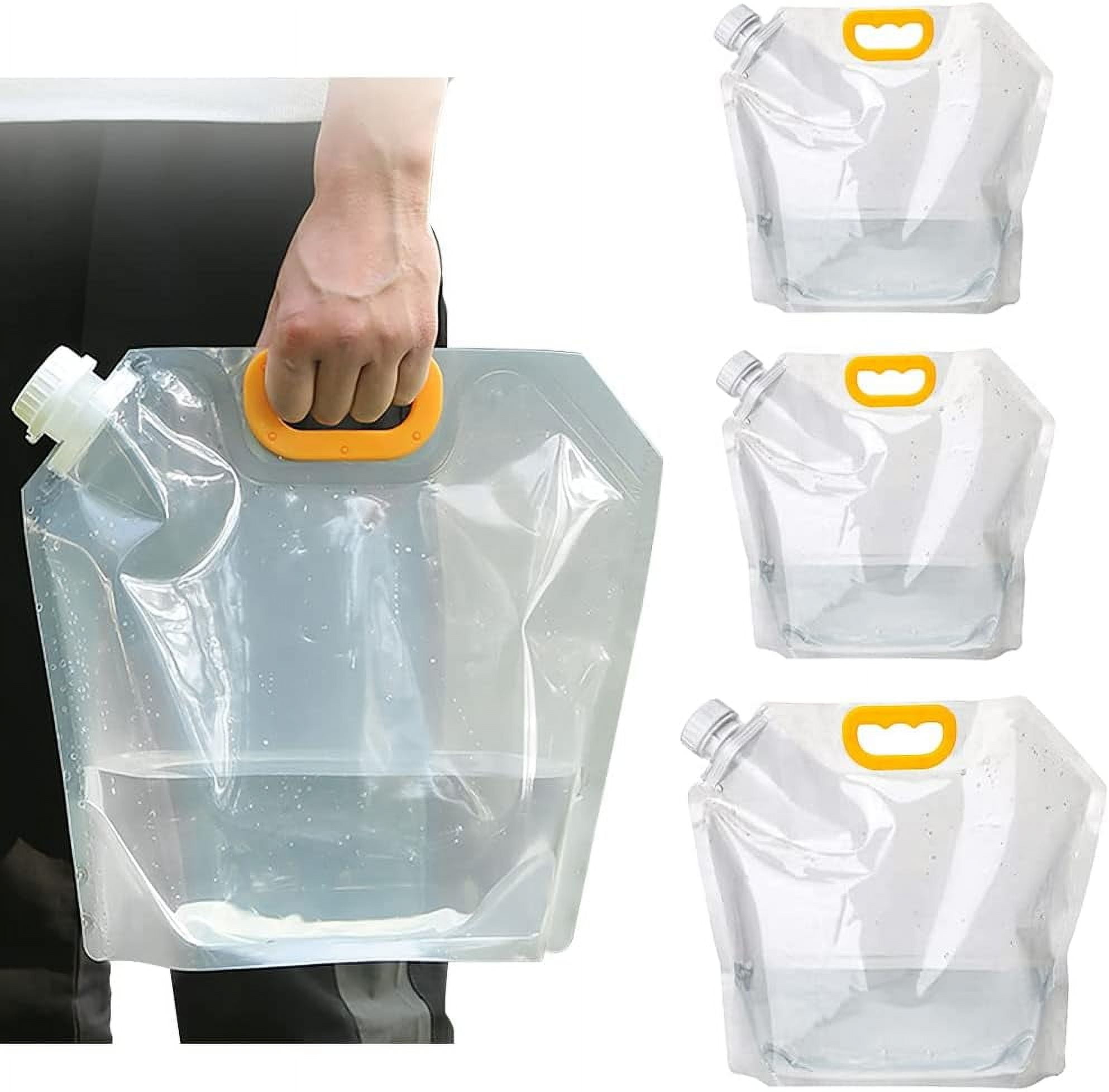 Clear Survival Water Pouches, 10L Reusable Gereal Or Liquid Storage ...
