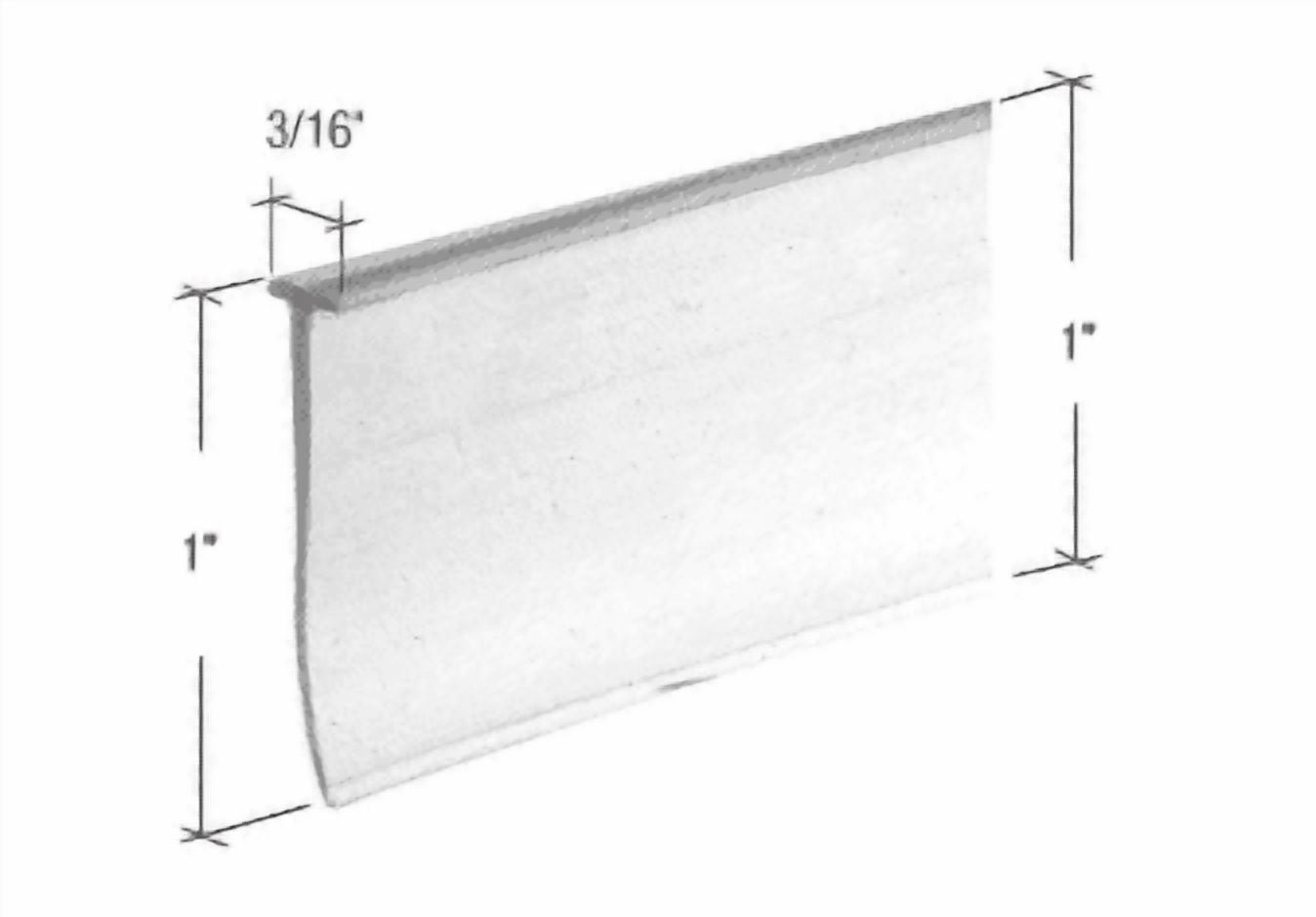 Clear "T" Type Shower Door Bottom Seal and Wipe - 36 in long - Walmart.com