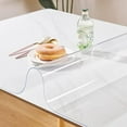 Clear Table Cover Protector 19 x 42 Inch, 1.5mm Thick Plastic Desk ...