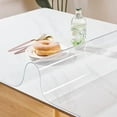 Clear Table Cover Protector 22 x 44 Inch, 1.5mm Thick Plastic Desk ...