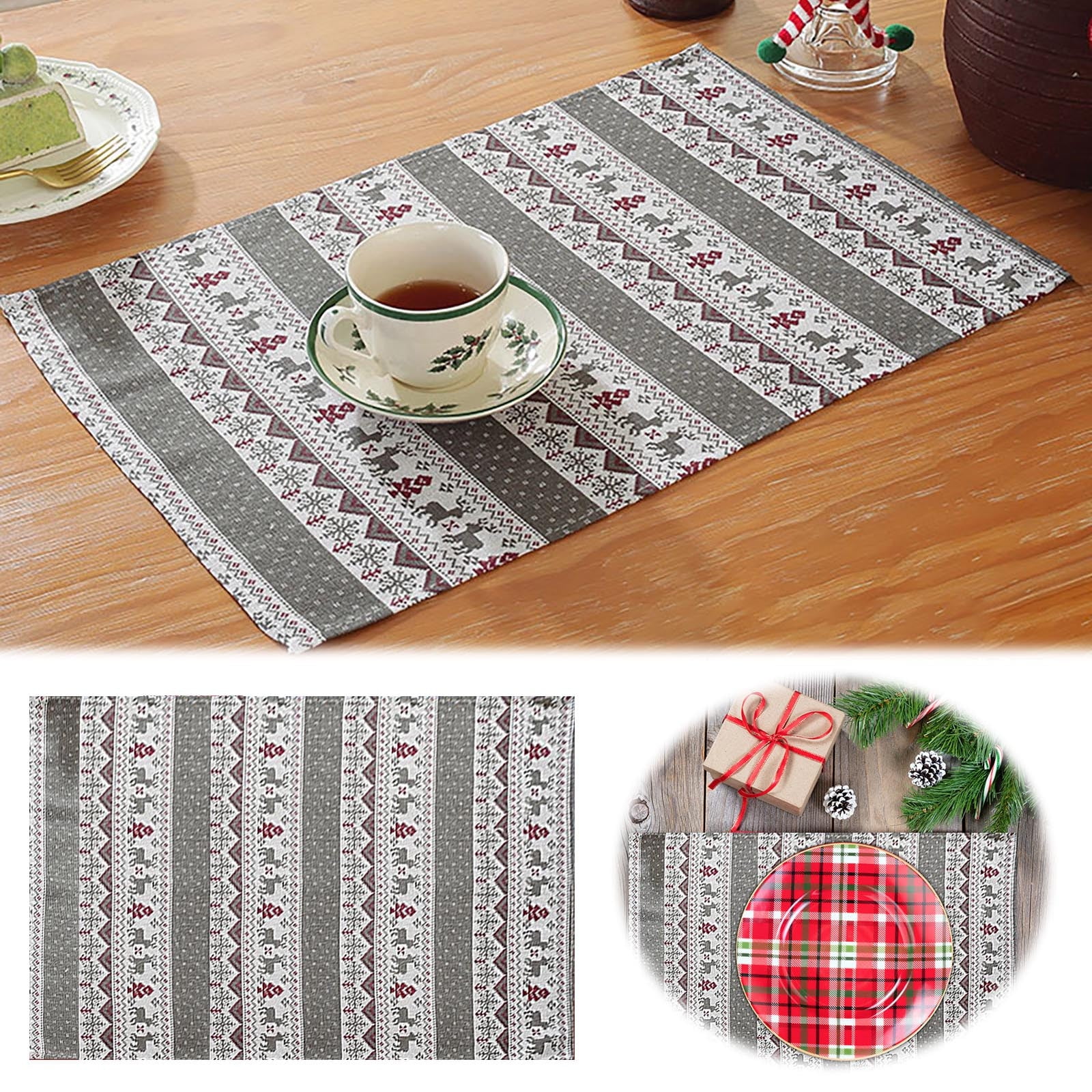 Clear Table Mate Outdoor Dining Table Set for 4 round round Rubber Mat ...