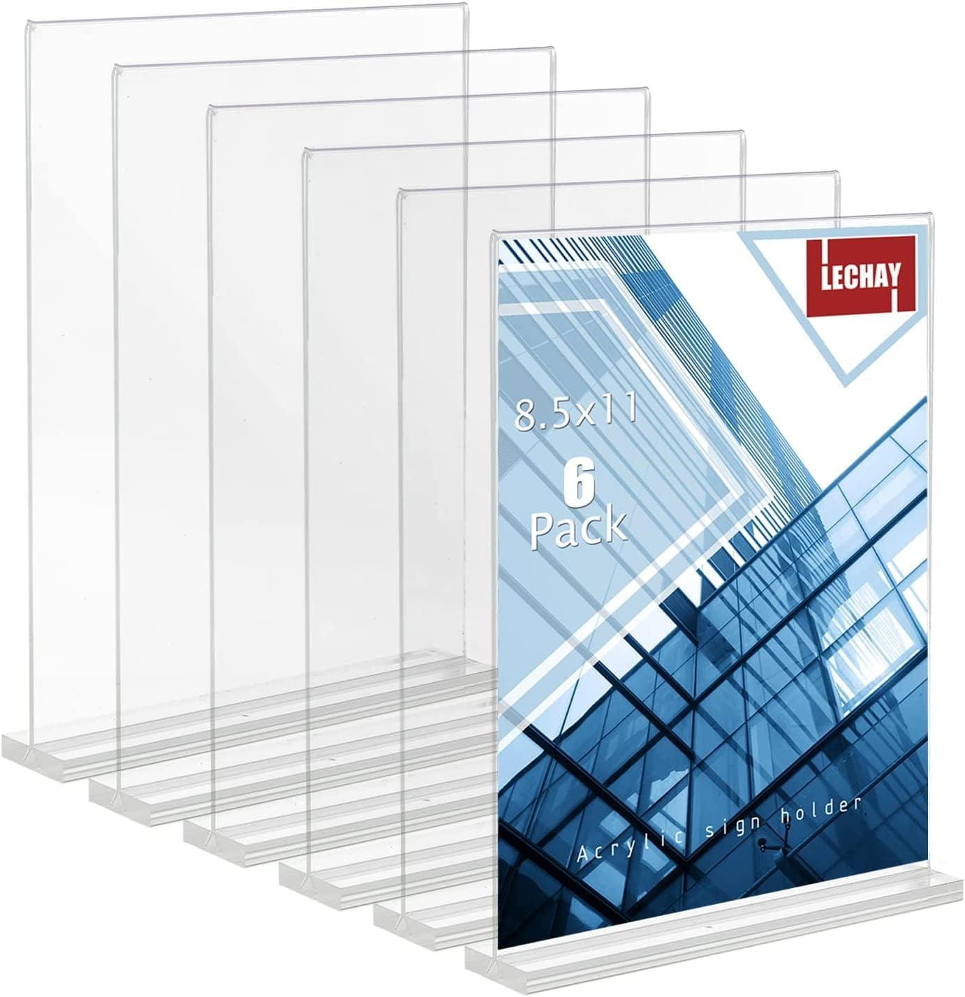 Clear Table Menu Display Stand for 8.5 X 11 Inches Paper - Desktop ...